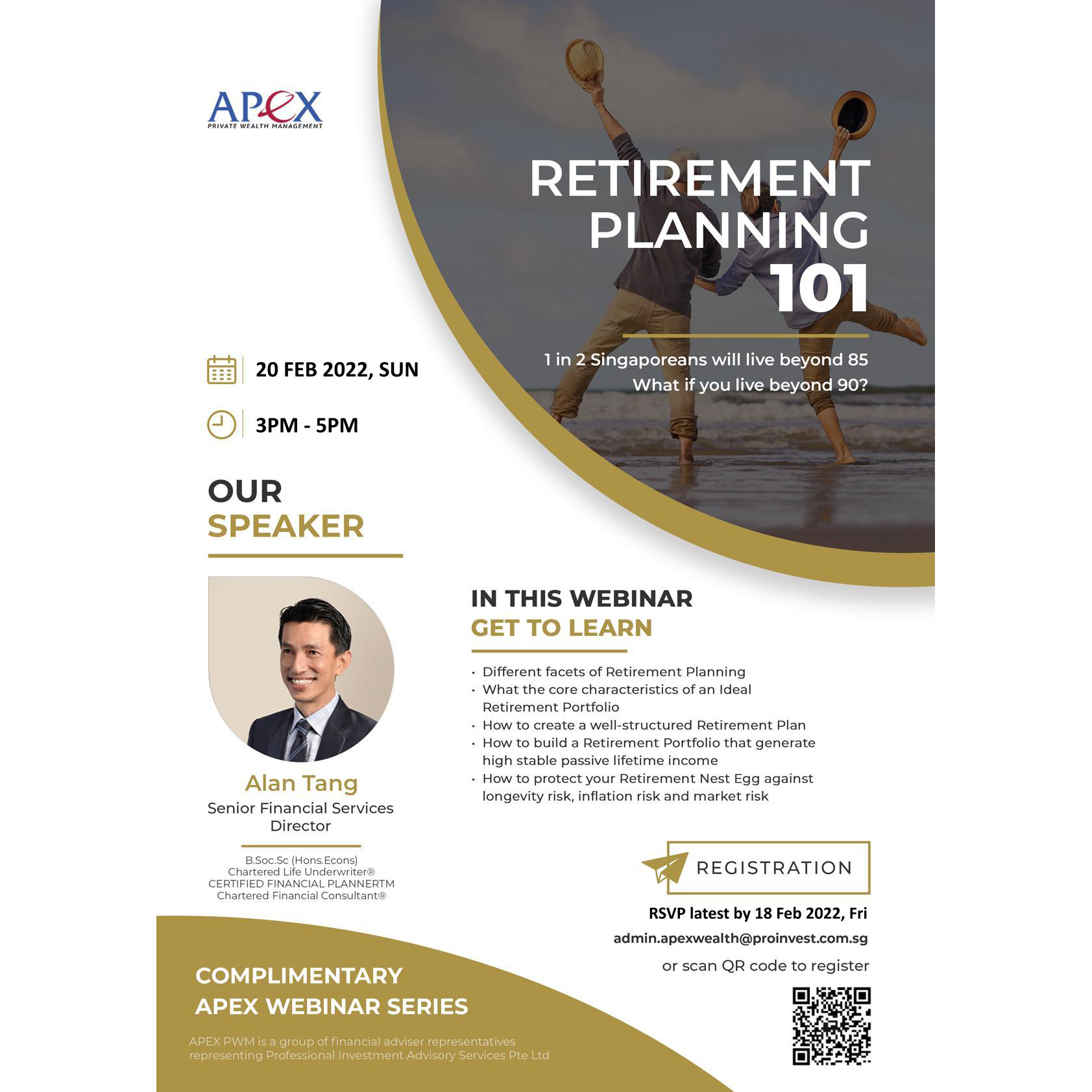 Retirement Planning 101 Webinar - 20 Feb 2022 - Apex Wealth Management