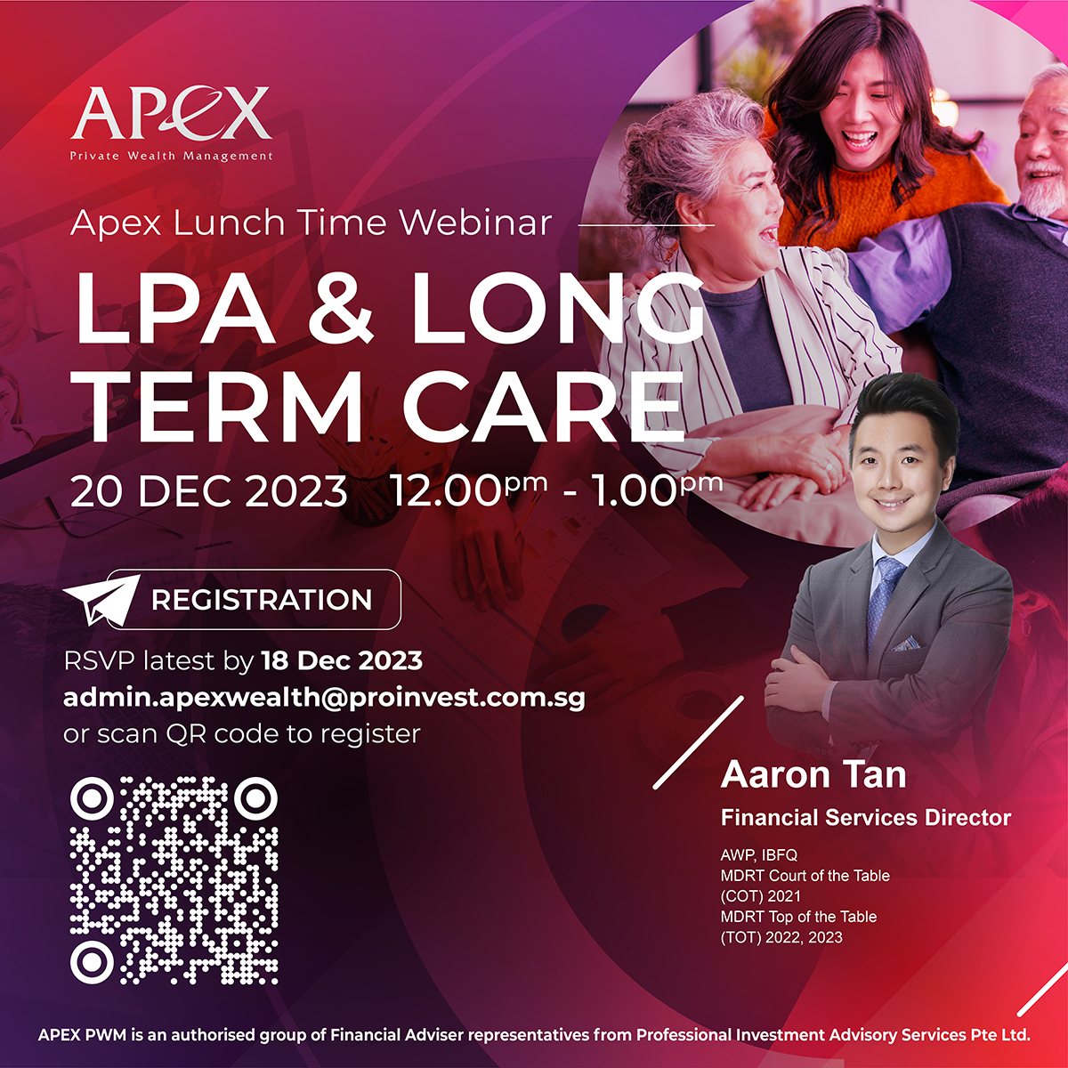 LPA&LongTermCare_ Webinar - 20 DECEMBER 2023_AaronTan - Apex Private Wealth Management