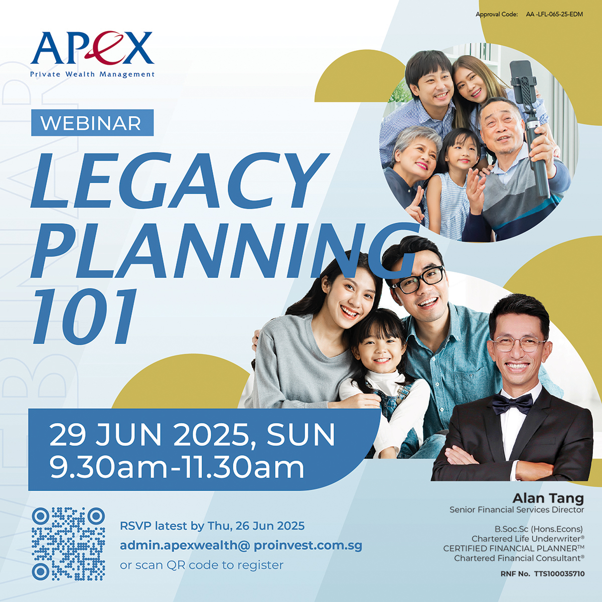 Legacy Planning 101 Webinar - 29 JUN 2025 - Apex Private Wealth Management